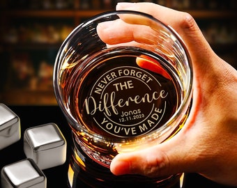 Congrats Retirement Gift, Personalized Whiskey Glasses, Retirement ...