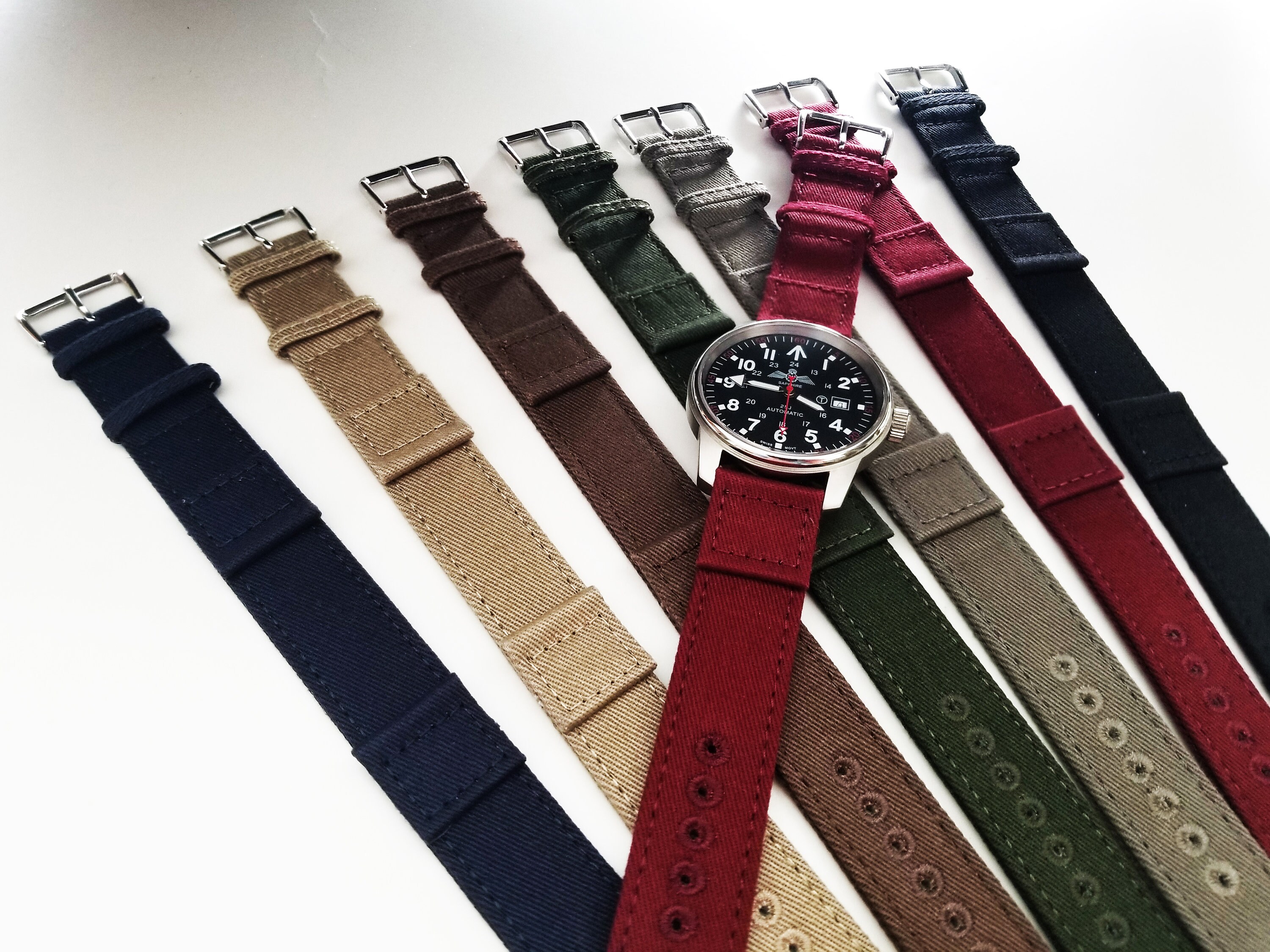 NATO® Canvas WWII 1pc Military Watchband Vintage Style Strap - Etsy