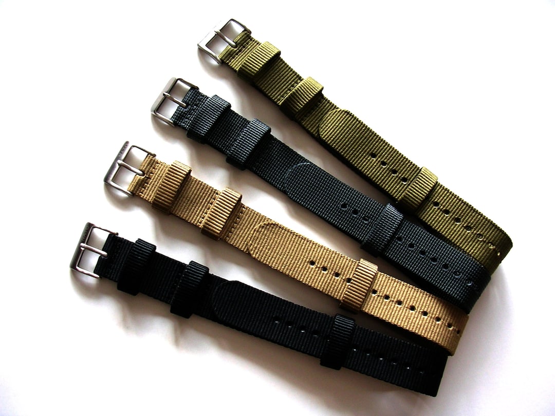 NATO® Commando Heavy Ballistic Nylon Military Dive Watch Strap Water ...