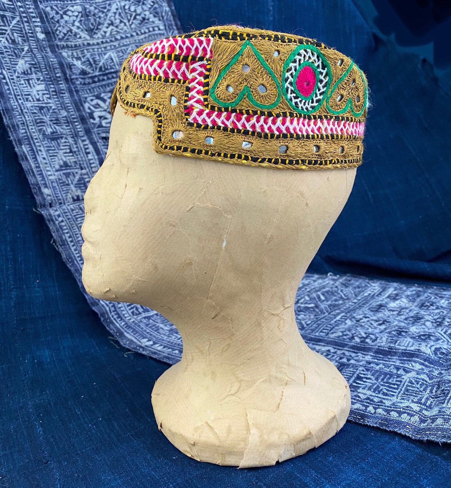 Afghan Tribal Decorated Cap / Hat - Etsy UK
