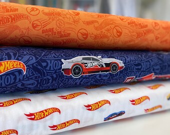 Hot Wheels Fabric - Etsy