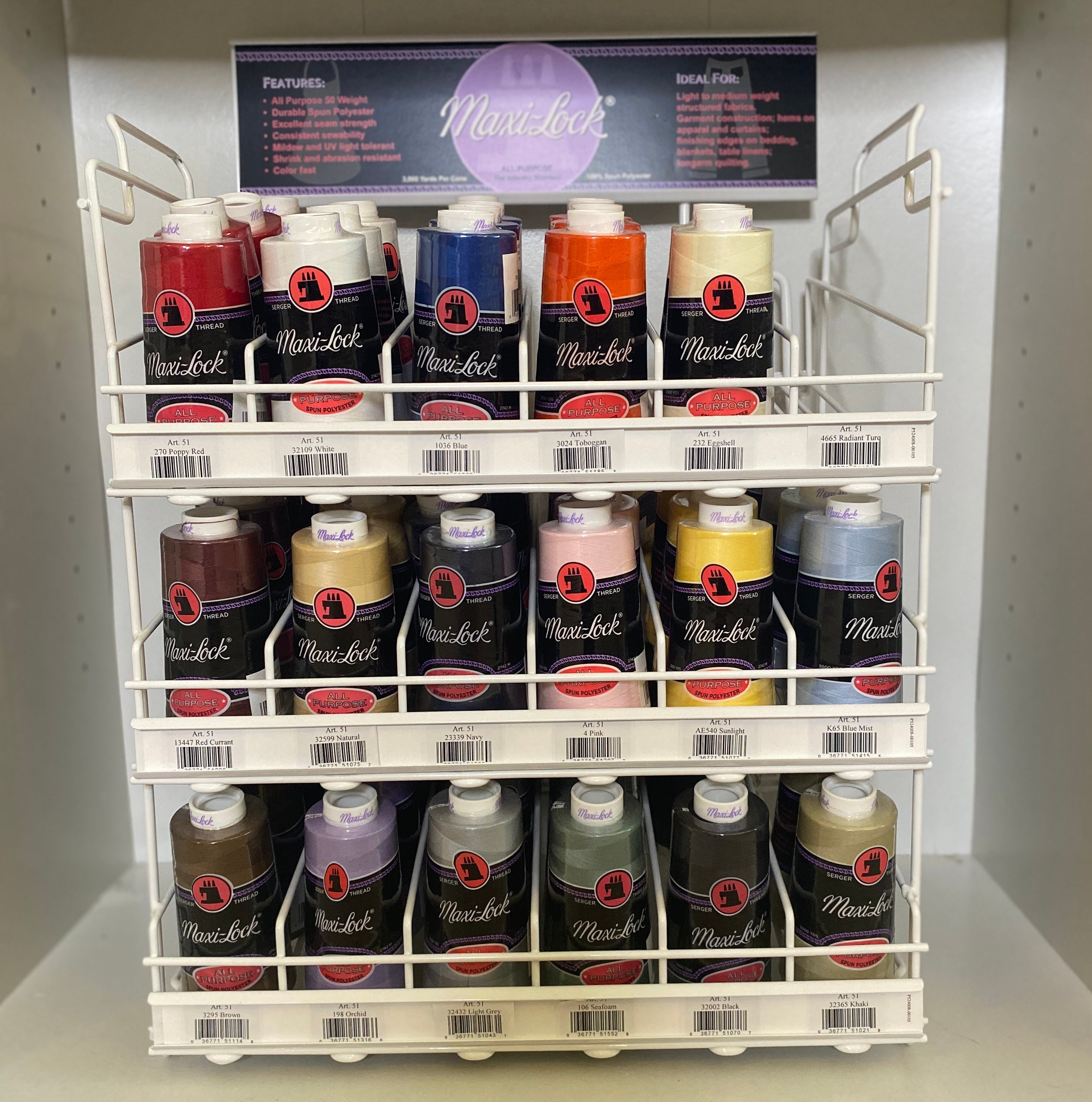 Maxi-lock Thread, All Purpose Thread, Sewing Notions - Etsy