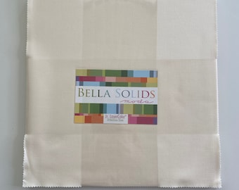 Bella Solids - Steel - 10” Squares - Junior Layer Cake - 20 Pc Quilting ...