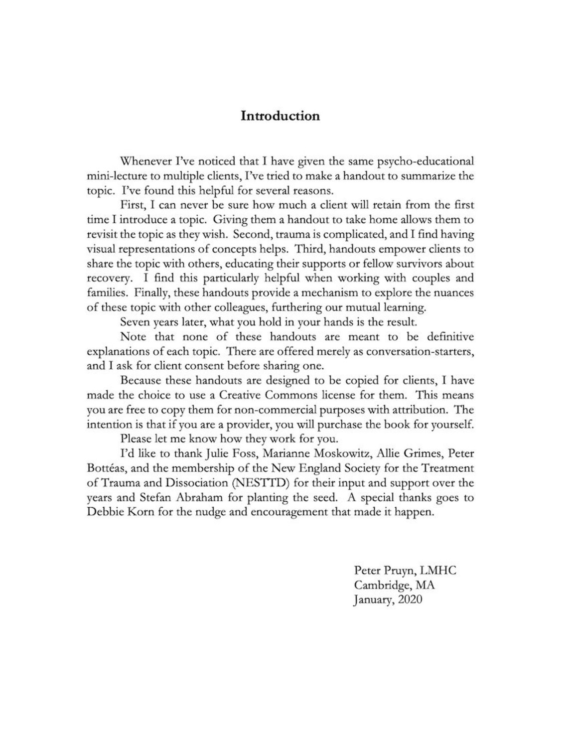 Peter’s Psycho-ed Handouts: Client Handouts and Therapist Resources for ...
