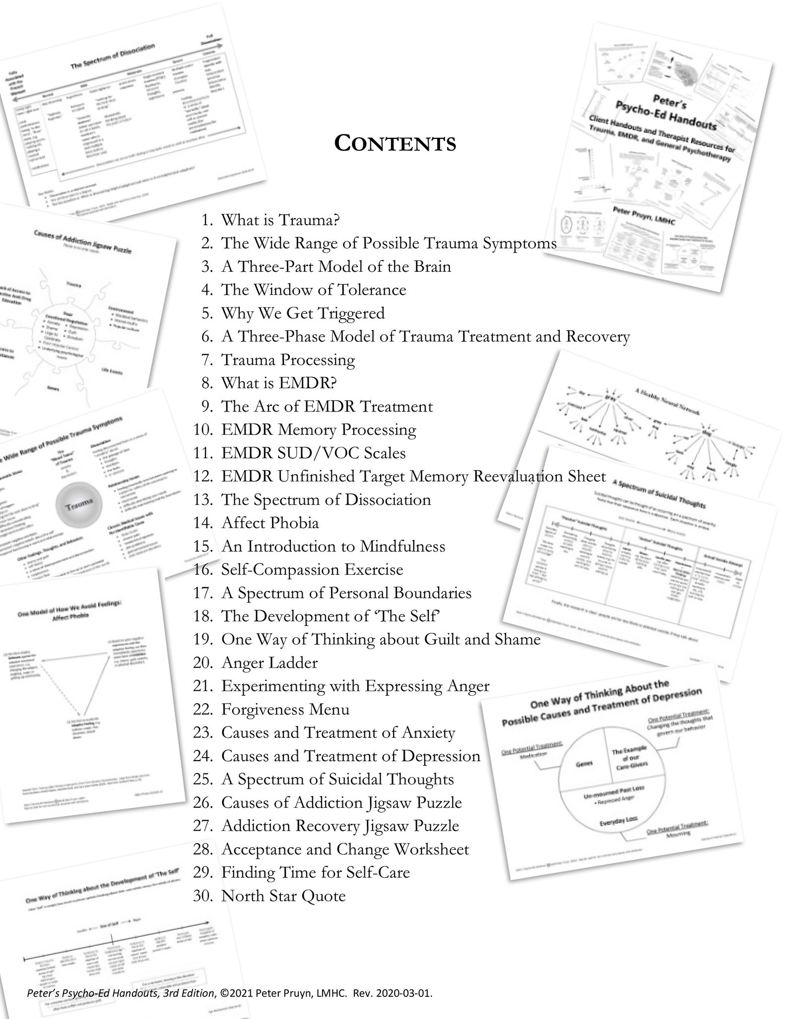 Peter’s Psycho-ed Handouts: Client Handouts and Therapist Resources for ...