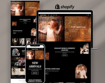Shopify Theme Minimalist, Aesthetic Luxury Website Design, Elegant ...