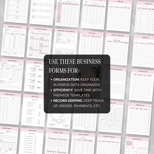 Business Forms Bundle, Order Forms, Canva Template, Printable, Editable ...