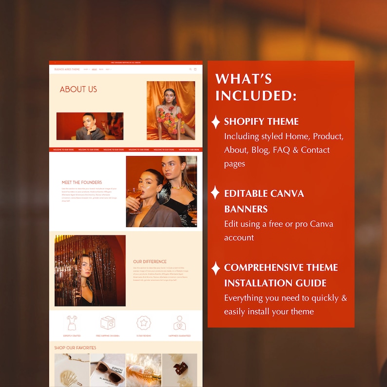 Shopify Theme Minimalist, Aesthetic Luxury Website Design, Elegant ...