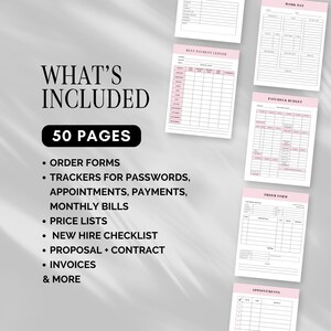 Business Forms Bundle, Order Forms, Canva Template, Printable, Editable ...