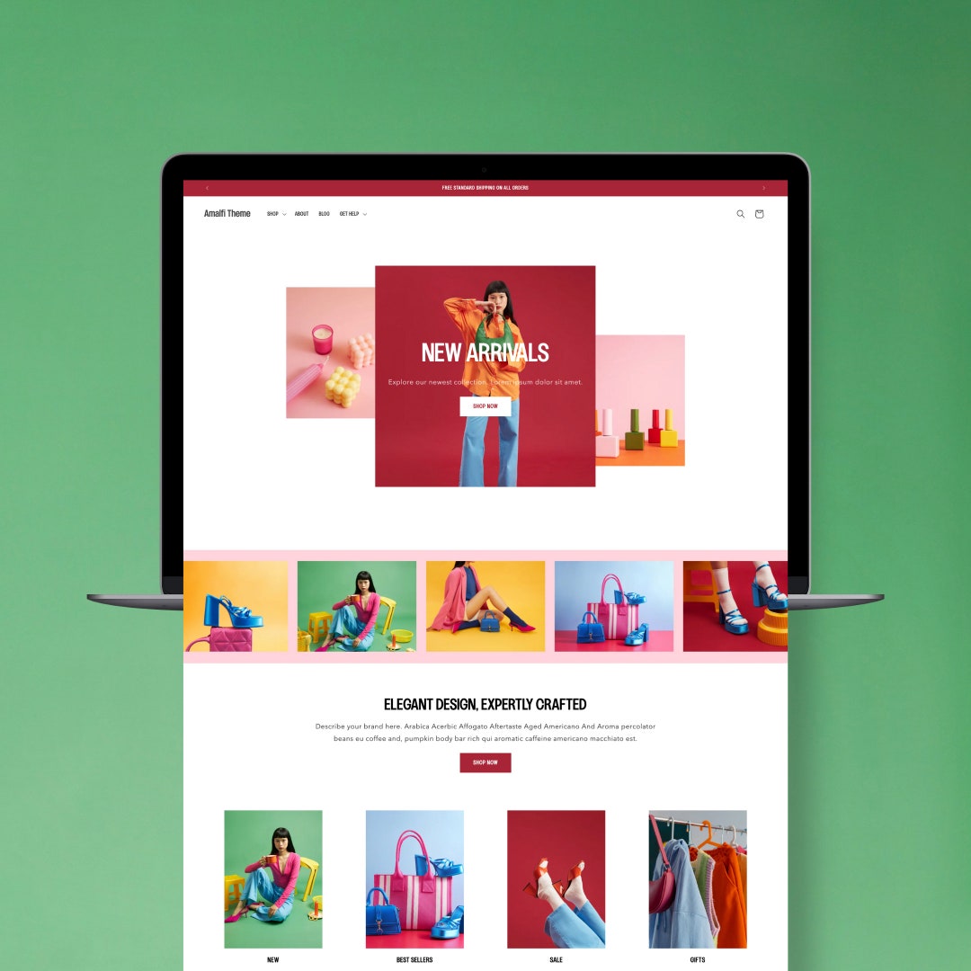 Shopify Theme Minimalist, Aesthetic Luxury Website Design, Elegant ...