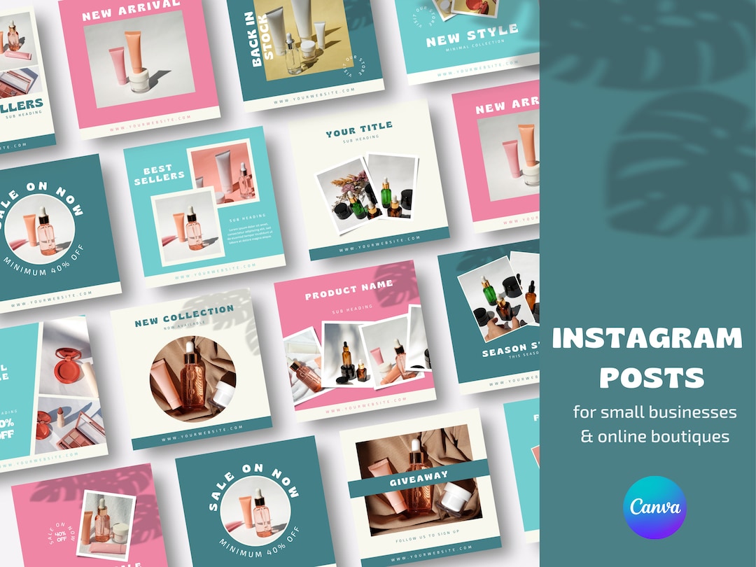 32 Instagram Post Templates for Small Businesses Ecommerce Online ...