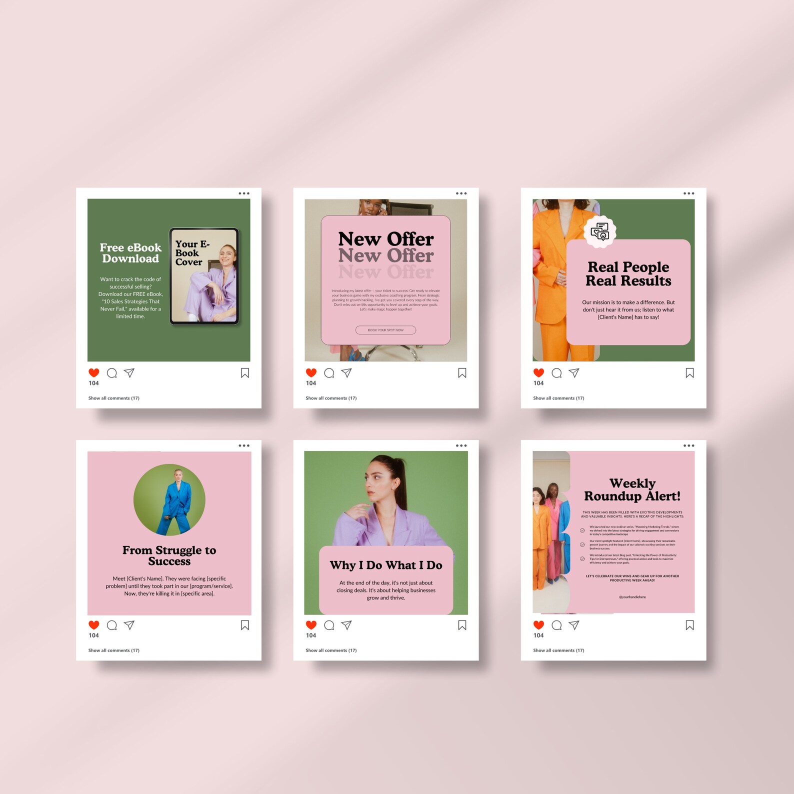 70 Coaching Instagram Post Templates, Life Coach Canva Templates ...