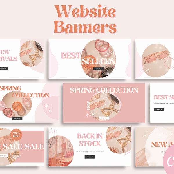 Canva Header Template - Etsy