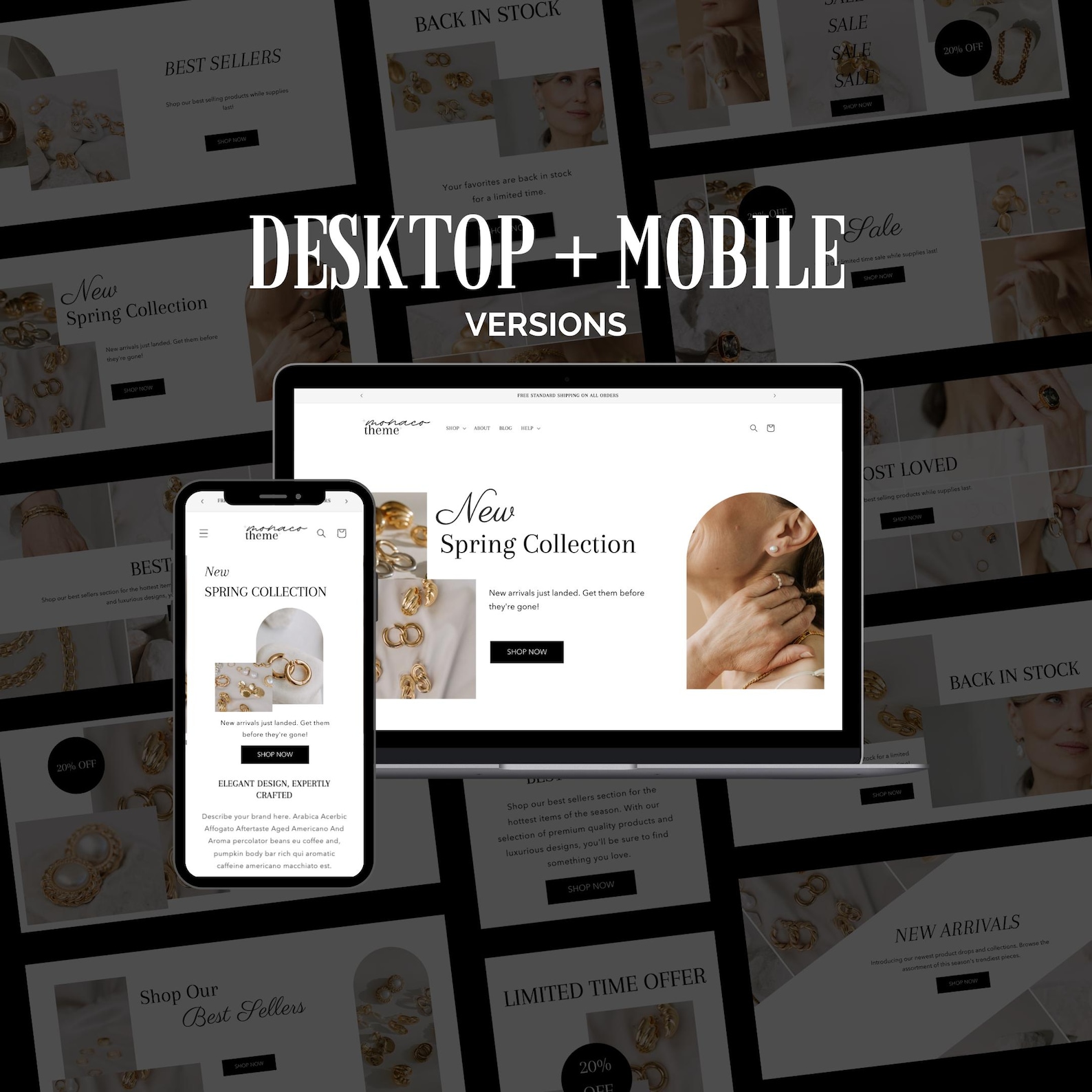 Minimalist Website Banners, Editable Banners Shopify, DIY Banners ...