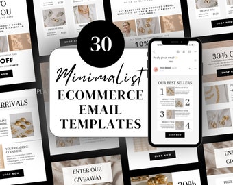 Retro Email Marketing Templates, Editable Canva Template for Fashion ...
