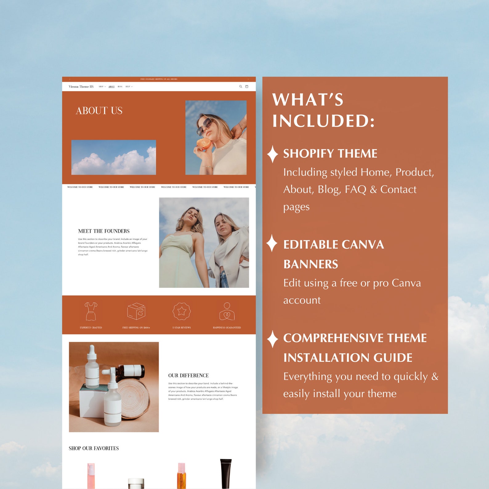 Shopify Theme Minimalist, Aesthetic Luxury Website Design, Elegant ...