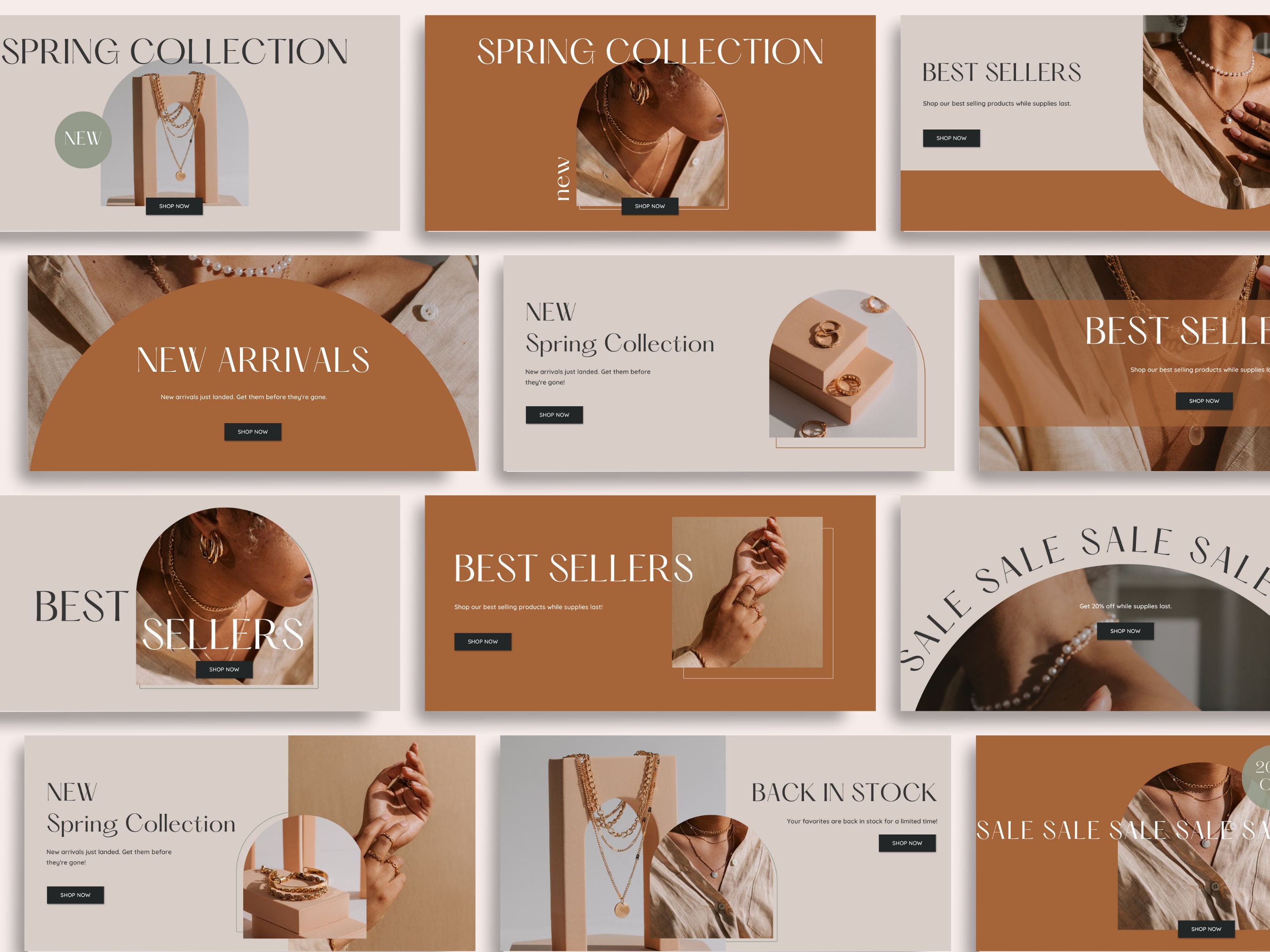 Boho Website Banners Editable Banners Shopify DIY Banners - Etsy