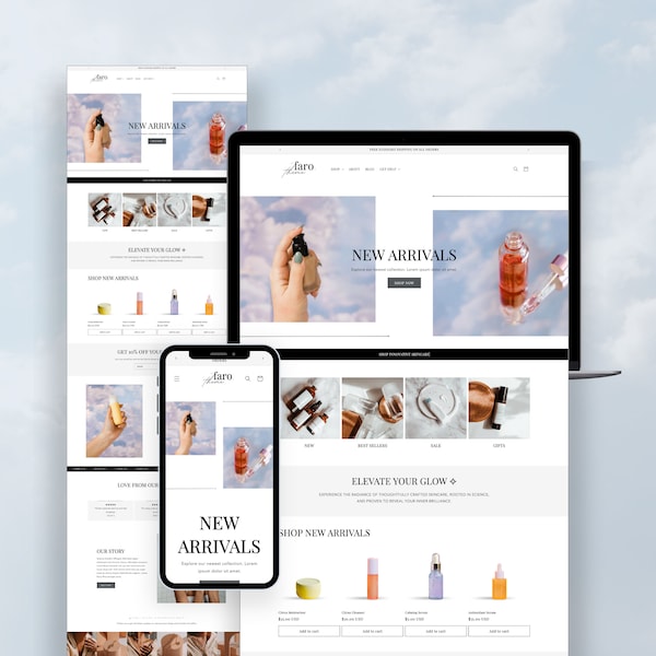 Shopify Website Templates - Etsy