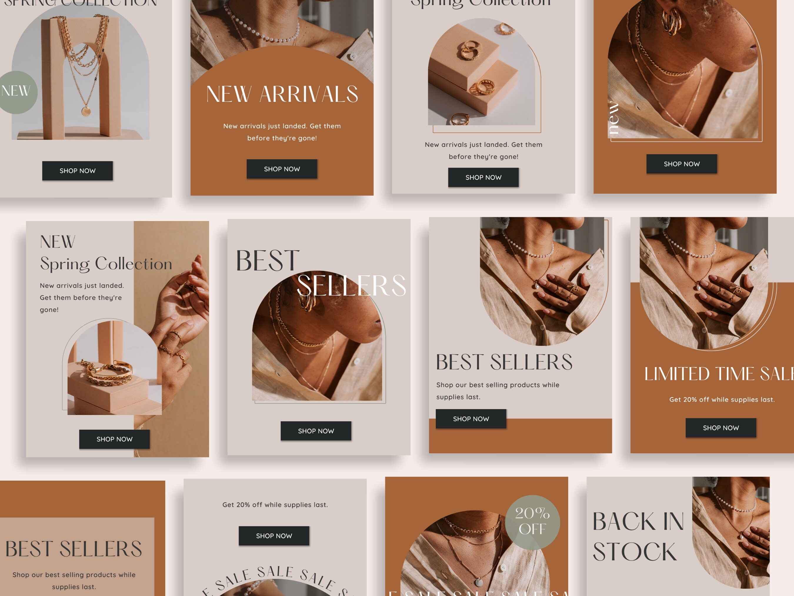 Boho Website Banners Editable Banners Shopify DIY Banners - Etsy