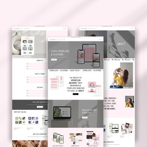 Shopify Theme for Digital Products, Website Template for Planners ...