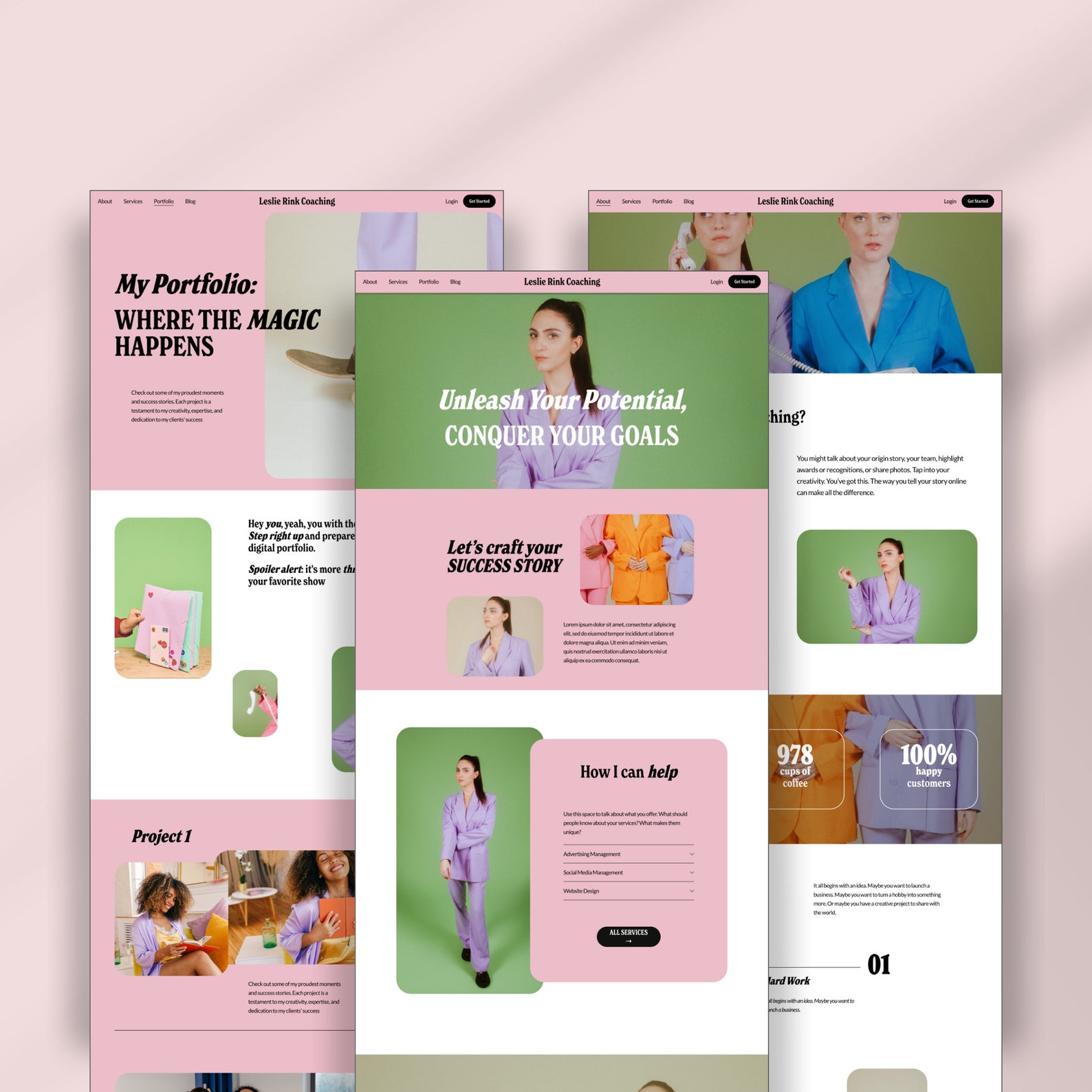 Squarespace Template for Coach, Digital Marketing Agency, Website for ...