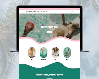 Shopify Theme Minimalist, Aesthetic Luxury Website Design, Elegant ...