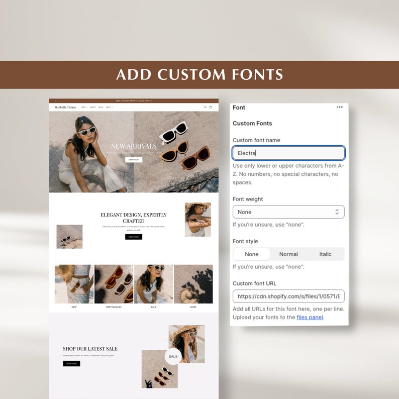 Shopify Theme Minimalist, Aesthetic Luxury Website Design, Elegant ...