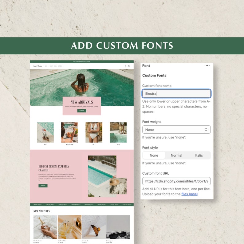 Shopify Theme Minimalist, Aesthetic Luxury Website Design, Elegant ...