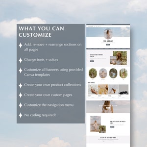 Shopify Theme Minimalist, Aesthetic Luxury Website Design, Elegant ...