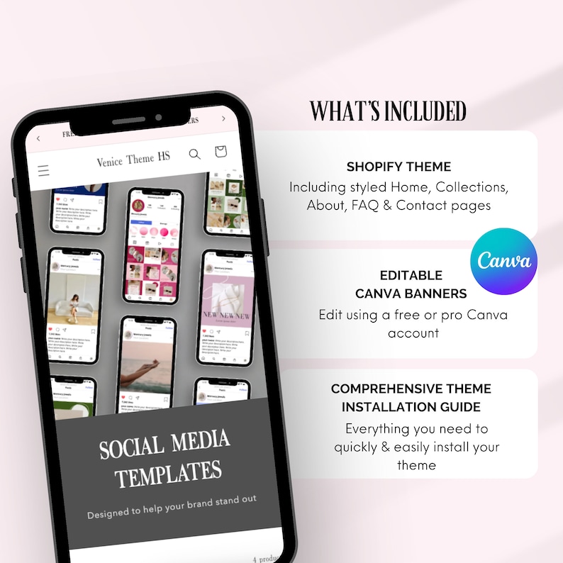 Shopify Theme for Digital Products, Website Template for Planners ...