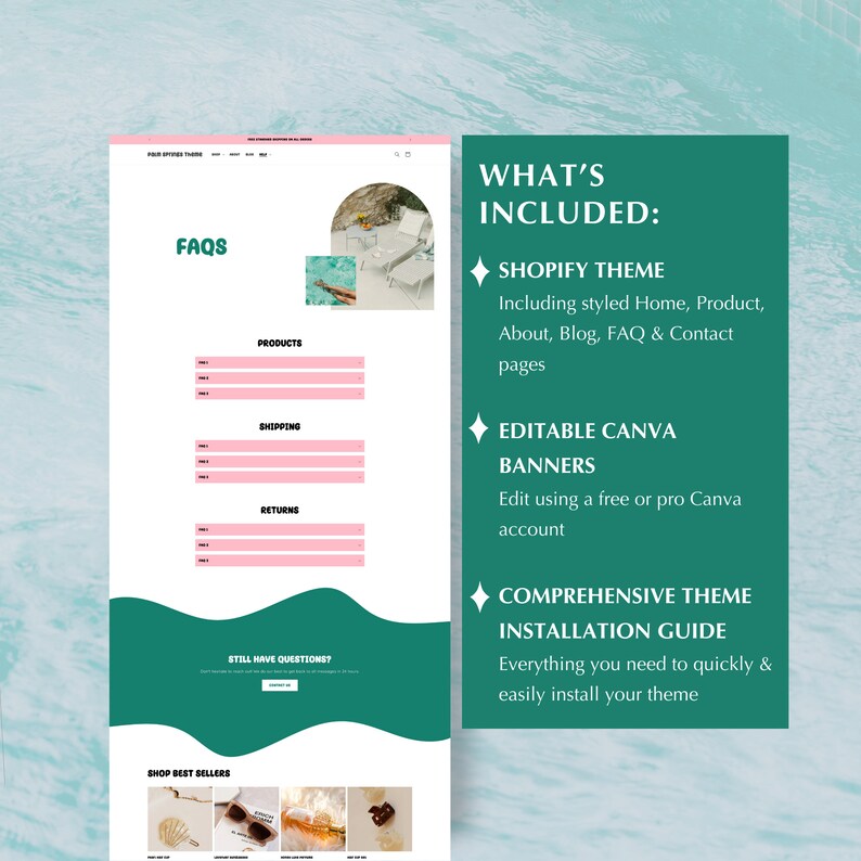 Shopify Theme Minimalist, Aesthetic Luxury Website Design, Elegant ...
