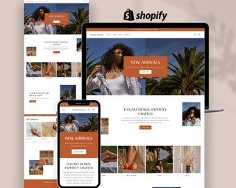 Shopify Theme Minimalist, Aesthetic Luxury Website Design, Elegant ...