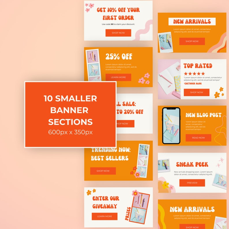 Retro Email Marketing Templates, Editable Canva Template for Fashion ...