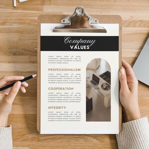 Employee Handbook Template, New Hire Onboarding Welcome Packet, HR ...