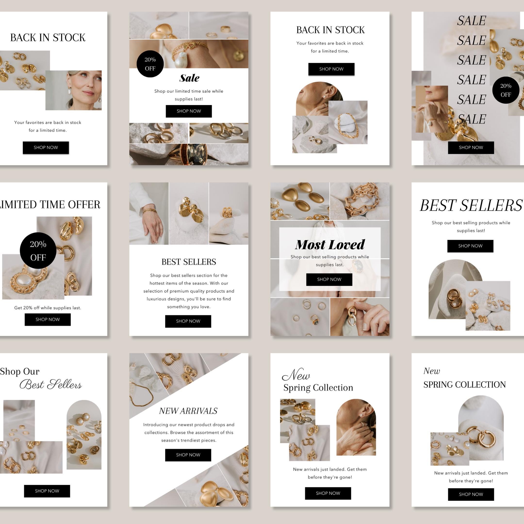 Minimalist Website Banners, Editable Banners Shopify, DIY Banners ...