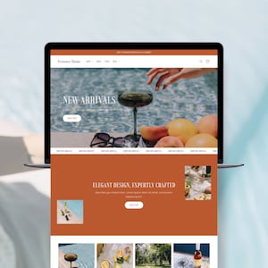 Shopify Theme Minimalist, Aesthetic Luxury Website Design, Elegant ...