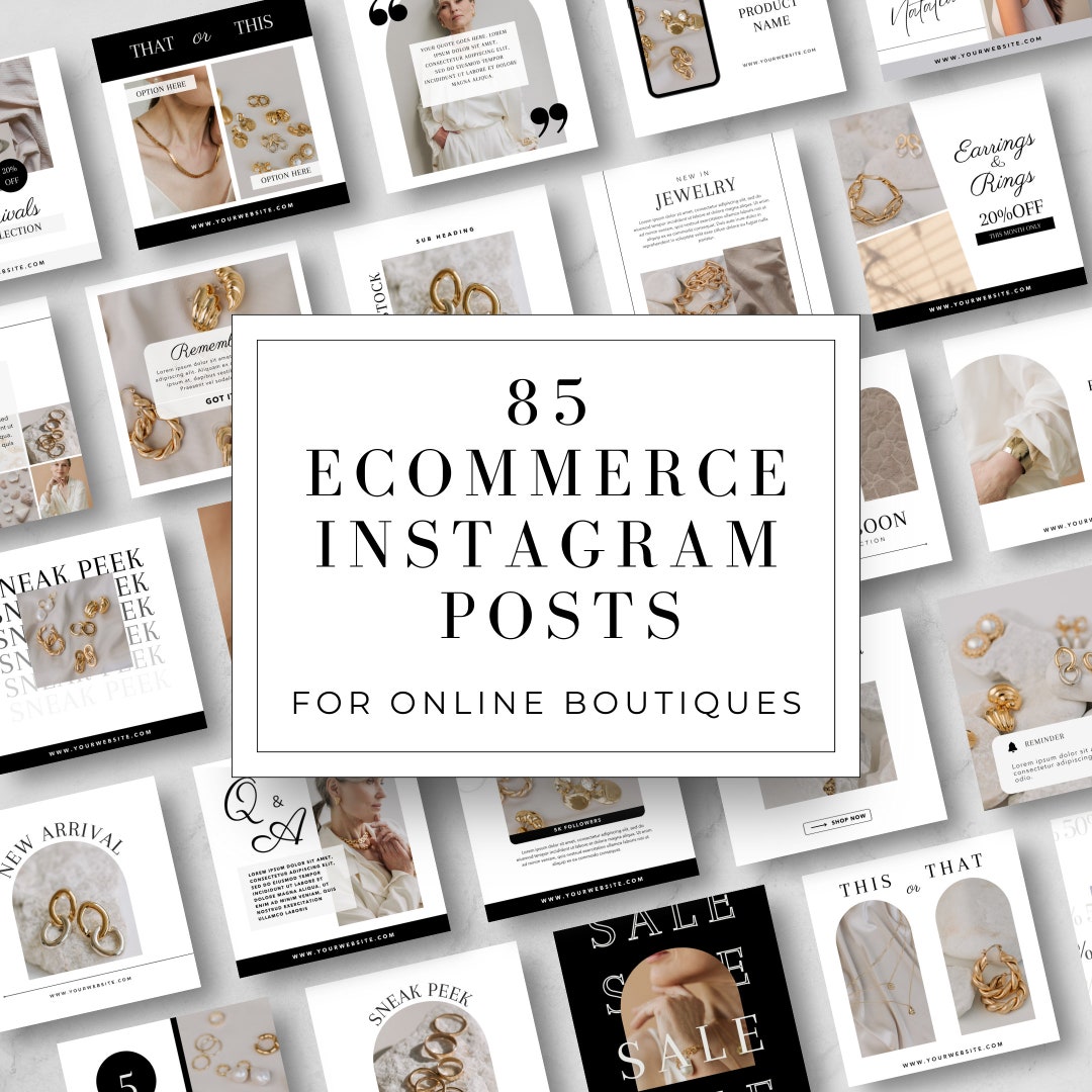 85 Instagram Post Templates for Small Businesses Ecommerce Online ...