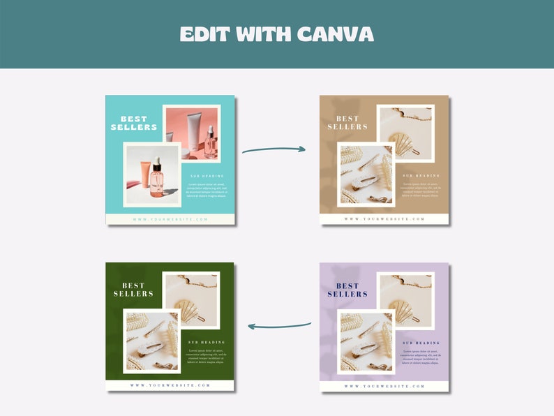 32 Instagram Post Templates for Small Businesses Ecommerce - Etsy