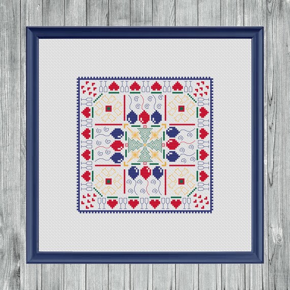 Celebration Pdf Pattern Cross Stitch Christmas Wedding - Etsy