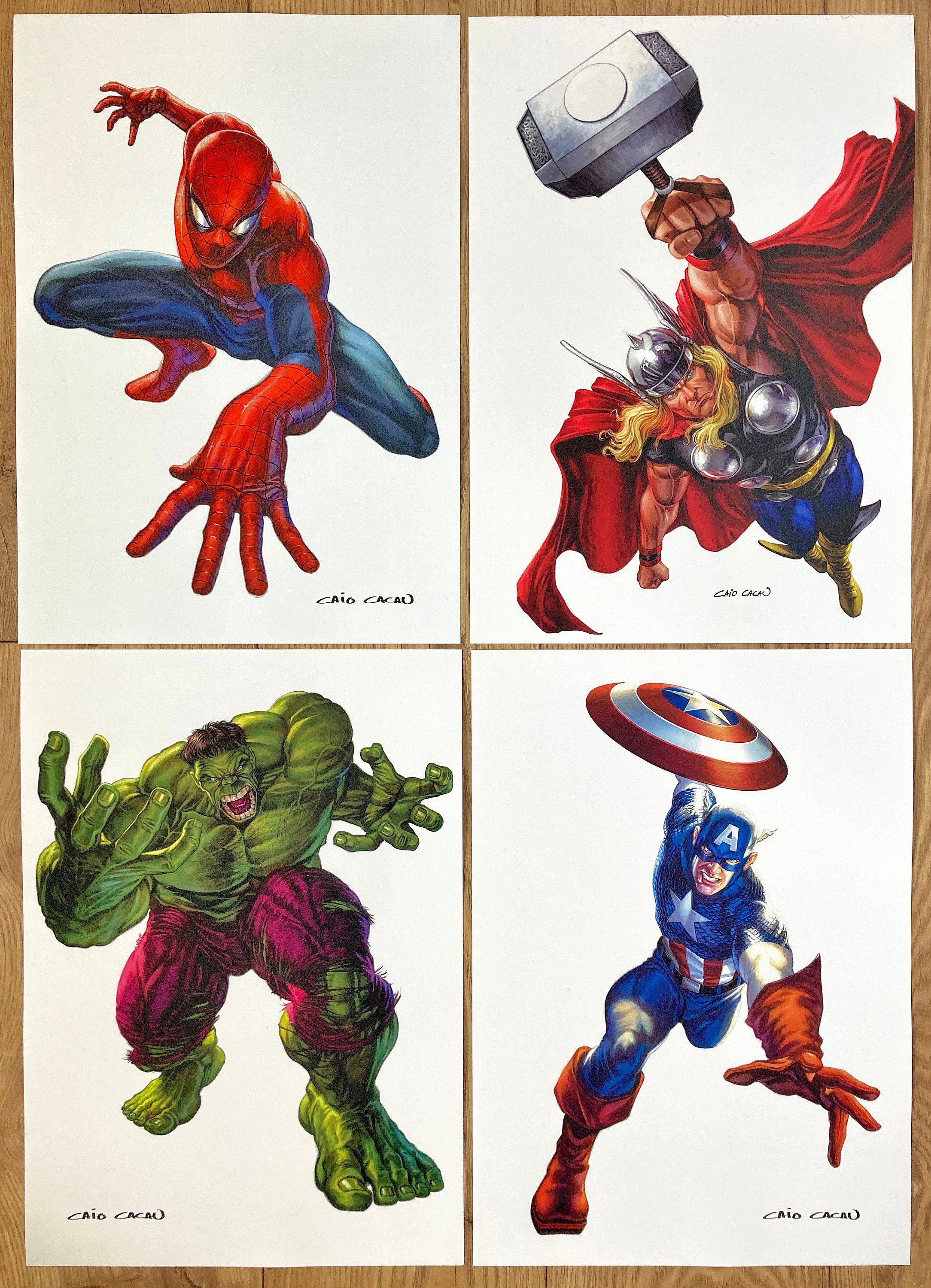 Set aus Marvel Prints, Avengers, Superhero Prints, Marvel Fan Art ...