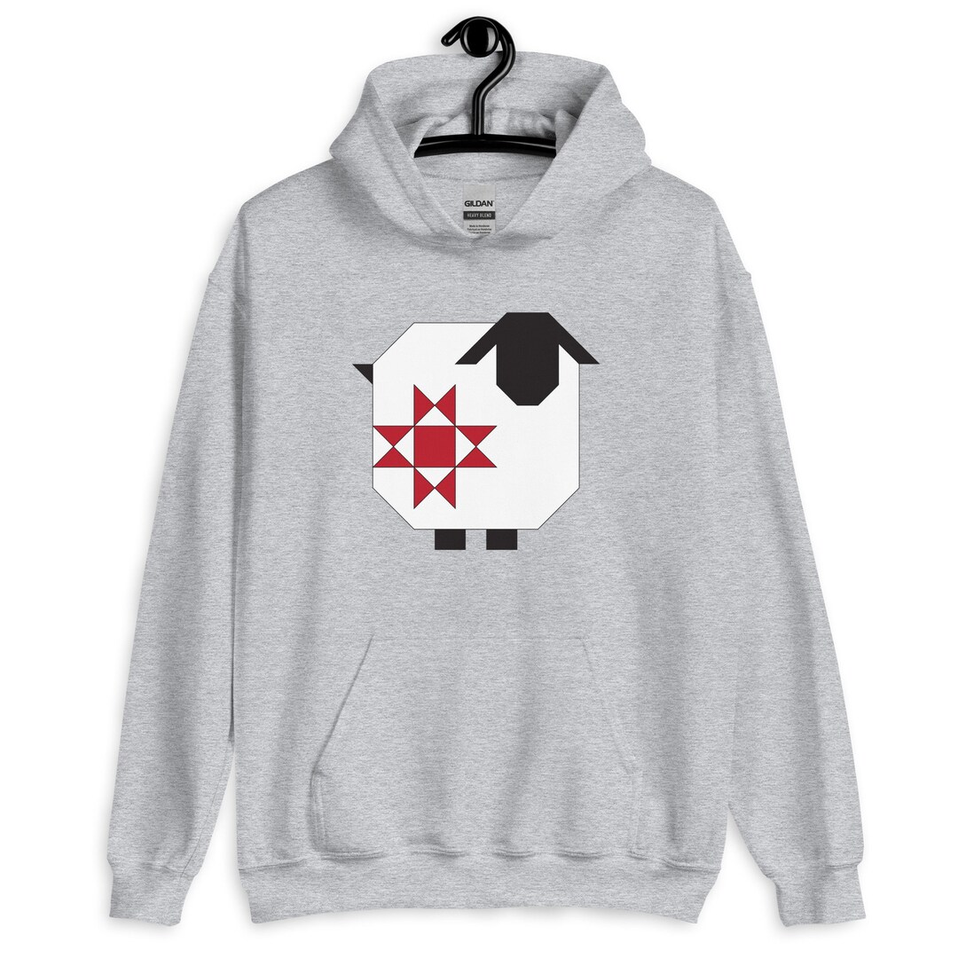 Wooly Stars Sheep Hoodie by Corey Yoder of Coriander Quilts (UNISEX ...