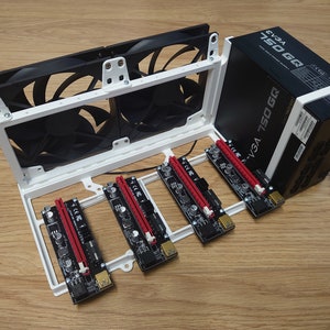 Ripe3d Quad External GPU Graphics Card Stand for DIY Mining Rig, Multi ...