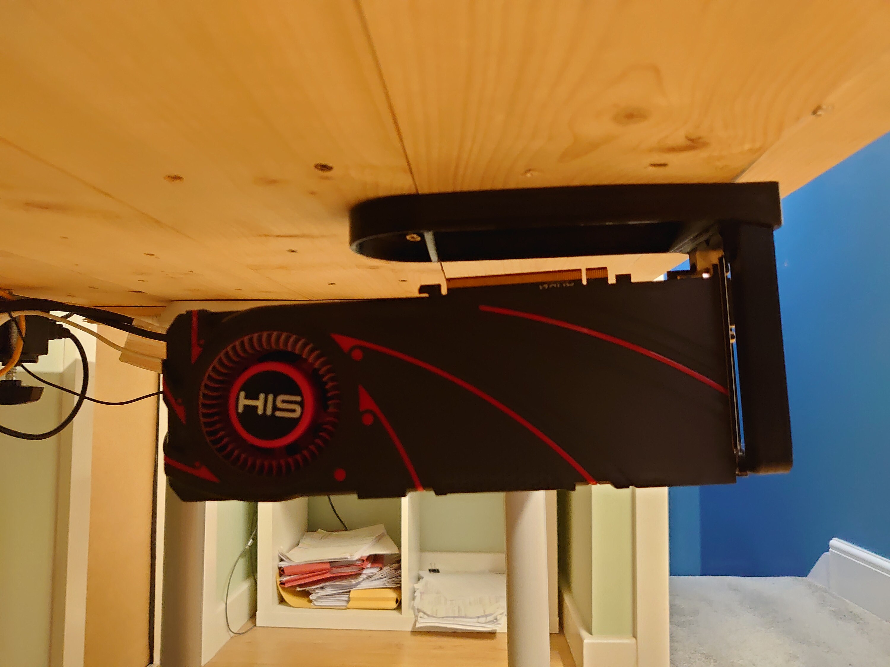 Ripe3d External GPU Stand PCI Bracket With Backplate Cooling 120mm Fan ...