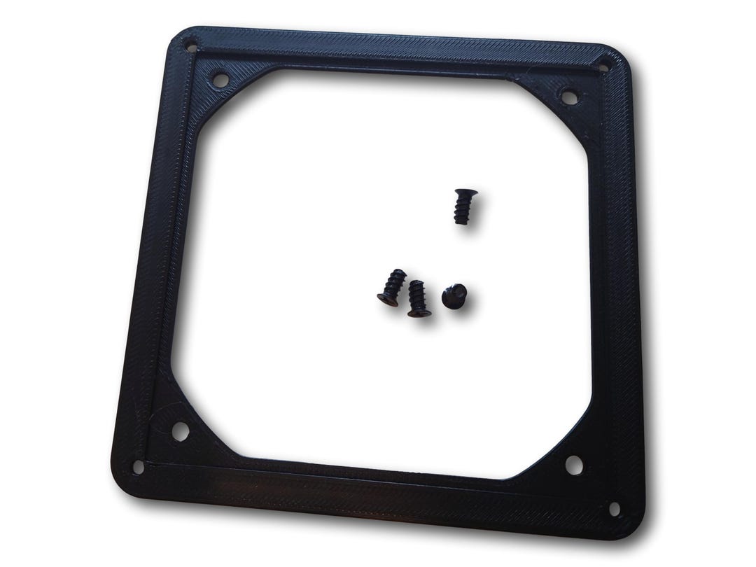 120mm to 140mm Fan Adaptor V2 Mounting Bracket Plate. (including Screws ...