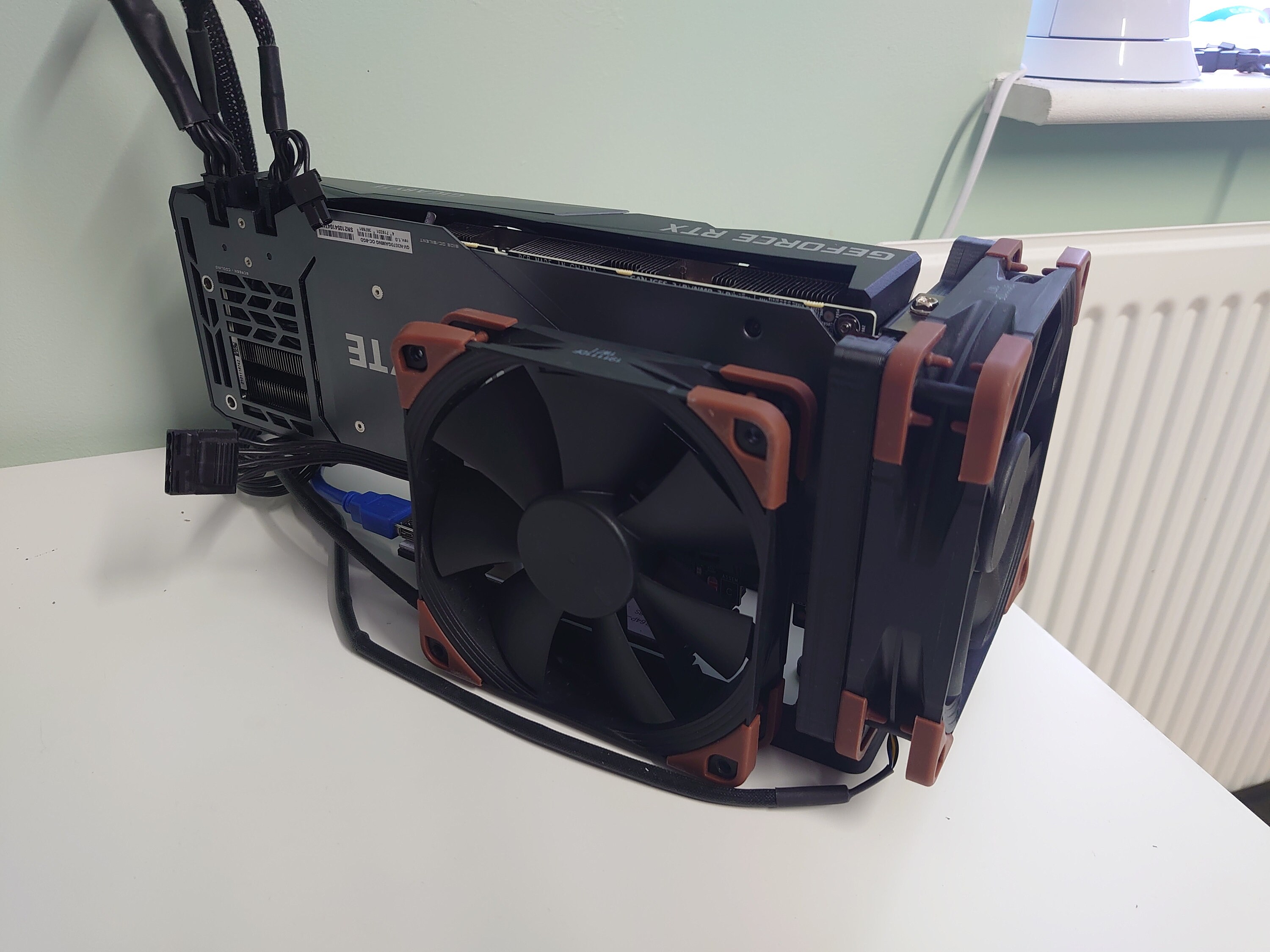 Ripe3d External GPU Stand PCI Bracket With Optional 120mm Fan Mount ...