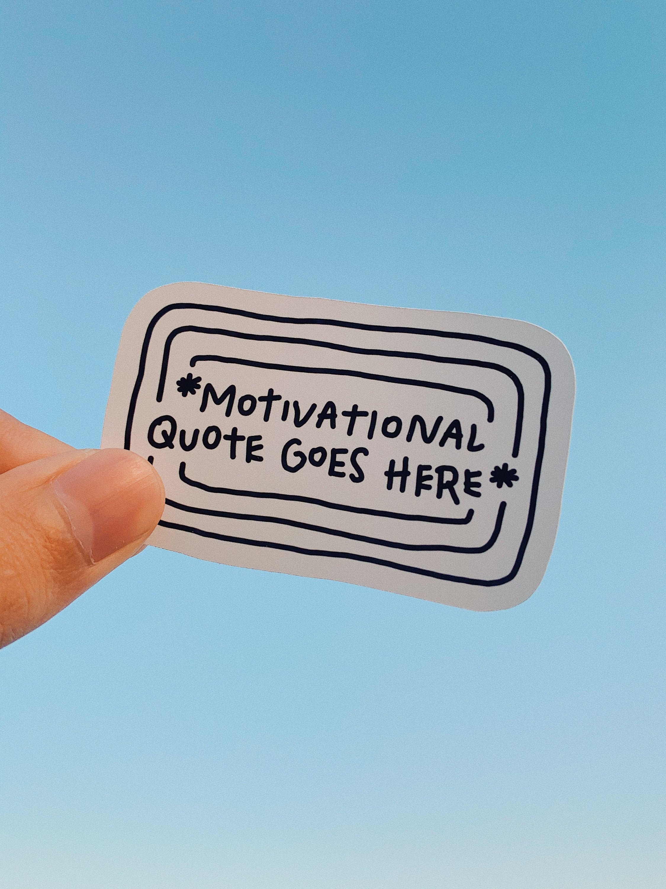 Funny Motivational Quote Sticker | Etsy