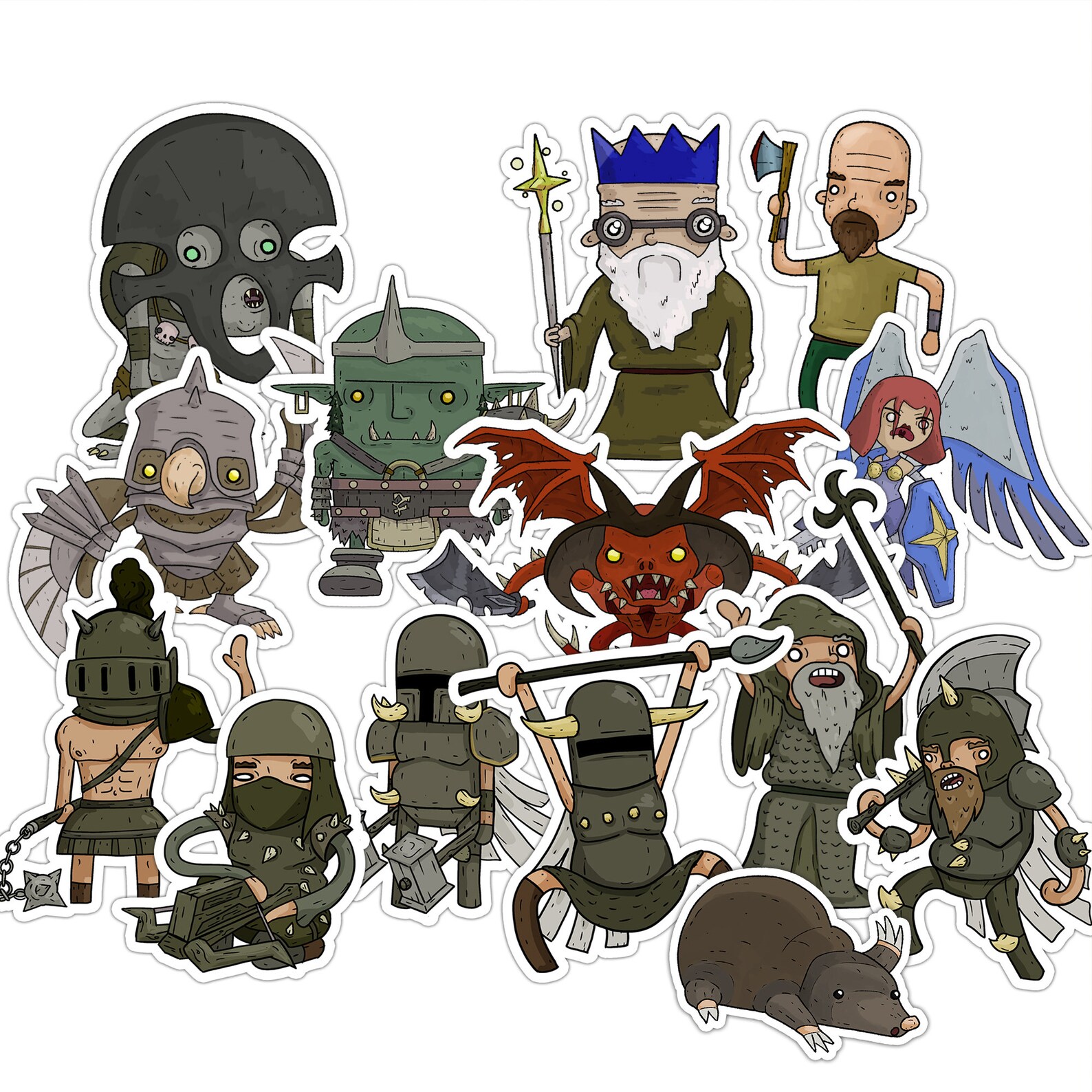 Runescape Cartoons Sticker Package - Etsy