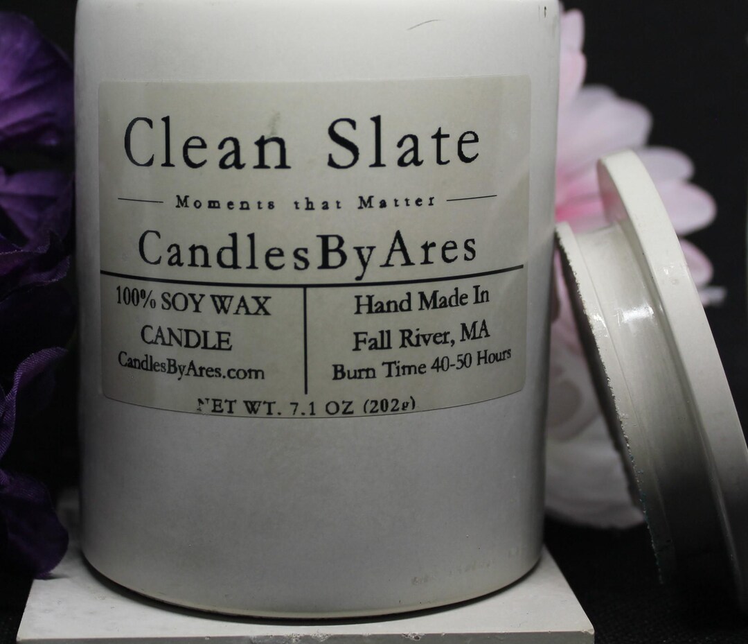 Clean Slate 7oz Candle - Etsy
