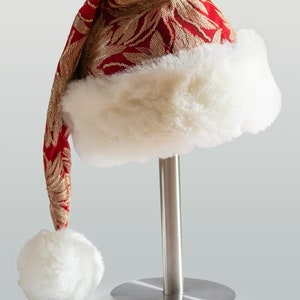 Gold Embroidered Santa Hat - Etsy