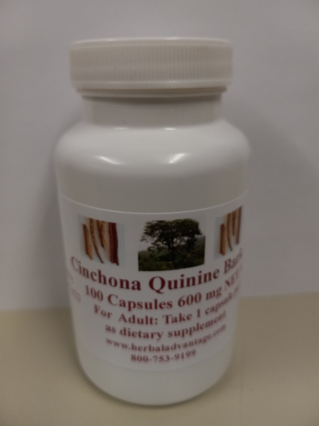 Cinchona Quinine Bark 100 Capsules 600 Mg Herbal Supplement - Etsy